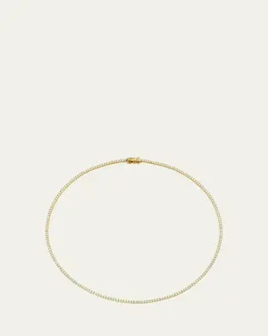 SYDNEY EVAN 14k Yellow Diamond Tennis Necklace - Gold