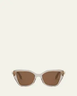 BVLGARI BVLGARI Serpenti Butterfly Sunglasses Beige Brown
