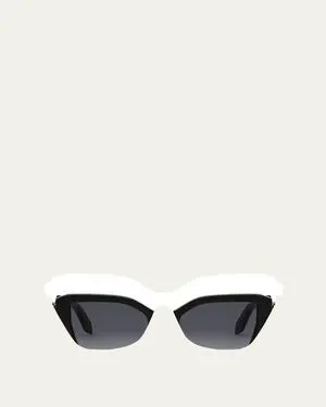 BVLGARI Serpenti Butterfly Sunglasses - Shiny Black  Gradient Smoke