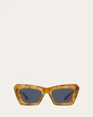 Loewe Loewe Cat Eye Sunglasses Blonde Havana/blue