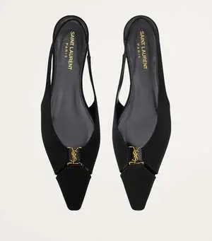 Saint Laurent Babylone Slingback Flats