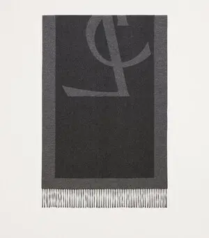 Saint Laurent Silk Logo Scarf