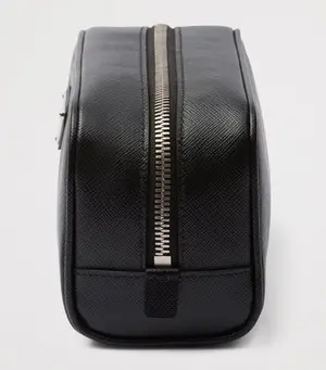 Prada Saffiano Leather Logo Pouch