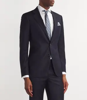 Giorgio Armani Silk Ga Logo Pocket Square