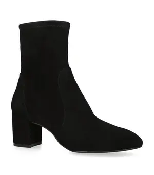 STUART WEITZMAN Suede Yuliana Ankle Boots