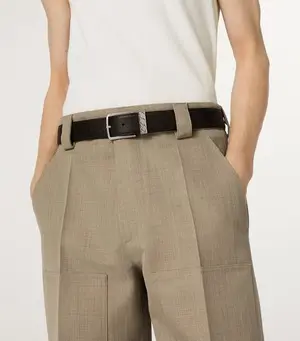 Bottega Veneta Leather Intreccio Loop Belt