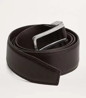 Bottega Veneta Leather Intreccio Loop Belt