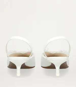 NEOUS Irena Slingback Pumps - Ivory
