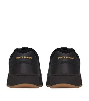 Saint Laurent Leather Sl/61 Low-top Sneakers - Black