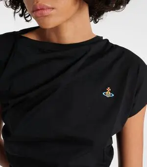 VIVIENNE WESTWOOD Asymmetric Cotton Top - Black