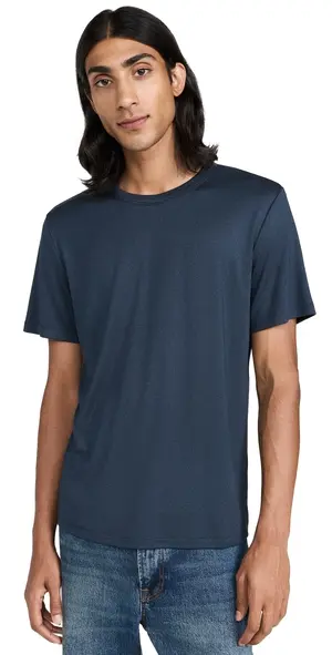 Theory Essential Tee In Anenome Milano - Eclipse Multi