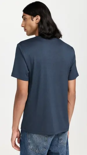 Theory Essential Tee In Anenome Milano - Eclipse Multi
