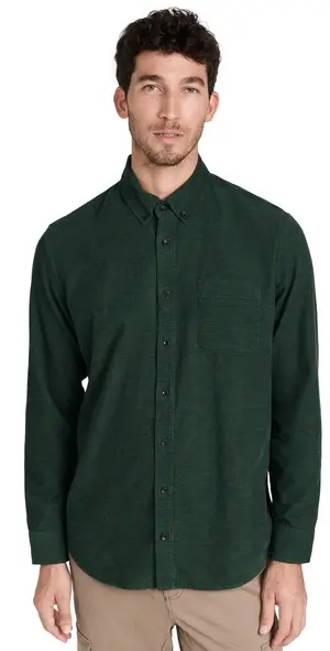 Taylor Stitch Corduroy Jack Shirt - Pine Heathered