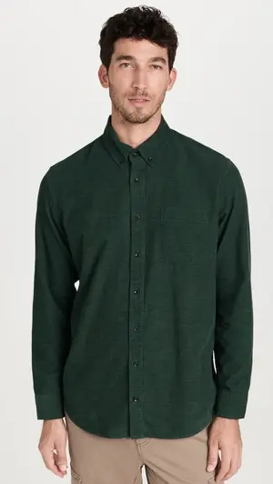 Taylor Stitch Corduroy Jack Shirt - Pine Heathered