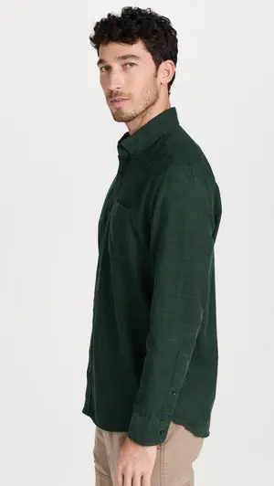 Taylor Stitch Corduroy Jack Shirt - Pine Heathered