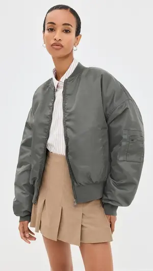 Lioness Essential Bomber Jacket - Moss