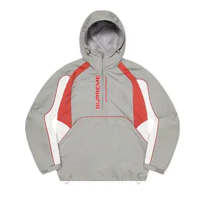Supreme Paneled Half Zip Pullover - Grey