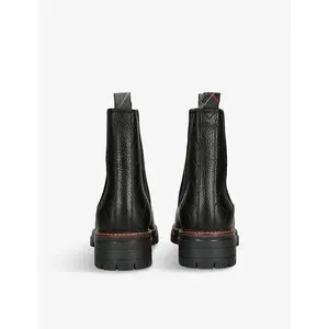 Barbour Evie Leather Ankle Boots - Black