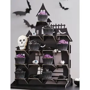 GINGER RAY Haunted House Treat Stand 50cm