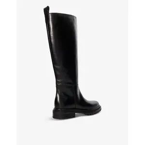DUNE Tilings Flat Knee-high Leather Boots