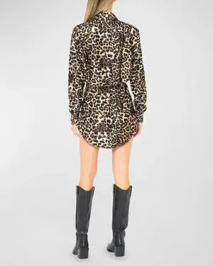 JBQ Althea Mini Shirtdress - Cheetah