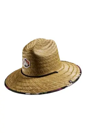 HEMLOCK HAT CO Nightcap Straw Lifeguard Hat - Pineapple