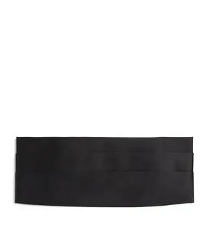 Giorgio Armani Silk Cummerbund - Black