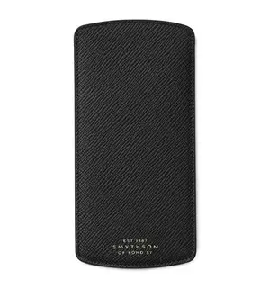 Smythson Panama Leather Glasses Case