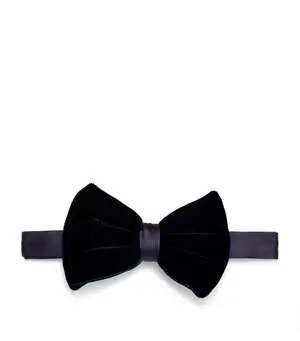 Giorgio Armani Silk Bow Tie - Blue