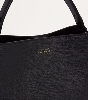 Smythson Ludlow Leather Day Top-handle Bag - Black