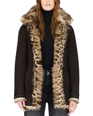 HISO Milky Way Reversible Shearling Coat