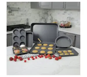 ELBEE HOME 8-piece Nonstick Space Saving Baking Pan Set