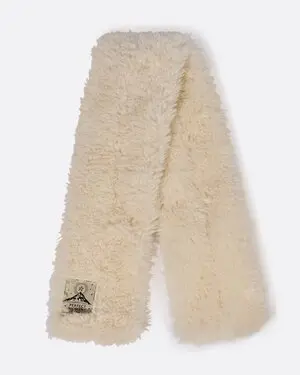 Perfect Moment Faux Shearling Scarf - White