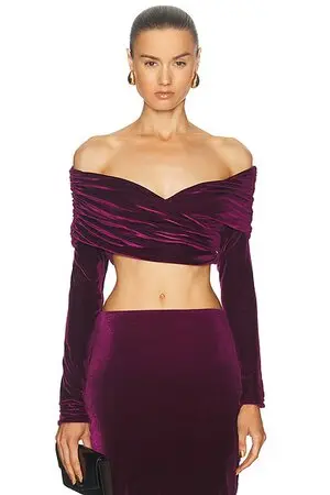 MAYGEL CORONEL Lido Velvet Top