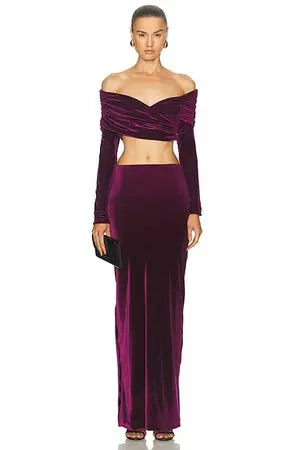 MAYGEL CORONEL Lido Velvet Top
