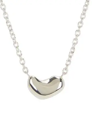 Agmes Small Sculpted Heart Pendant Necklace