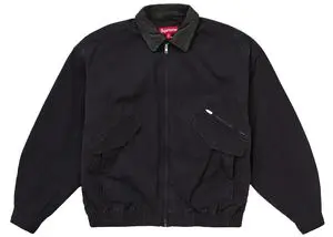 Supreme Leather Collar Utility Jacket Fw24