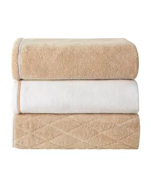 YVES DELORME COUTURE Duetto Lin Bath Sheet - Beige