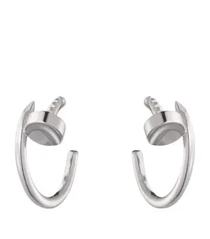 Cartier White Gold Earrings For Men