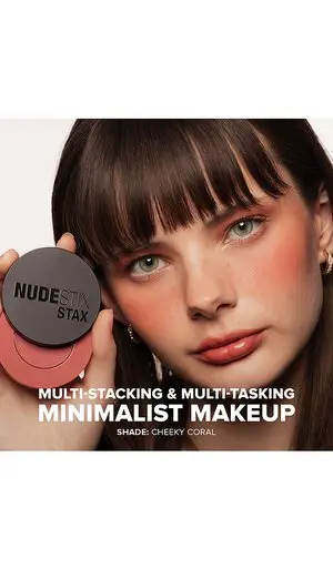NUDESTIX Stax Over Color Blush Balm - Cheeky Coral