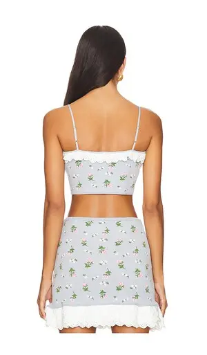 For Love & Lemons Amalia Knit Crop Top