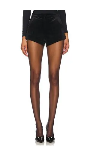 Amanda Uprichard Kelso Tweed Shorts - Black