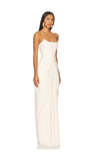 DEME BY GABRIELLA Pearl Gown - Off White