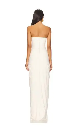 DEME BY GABRIELLA Pearl Gown - Off White