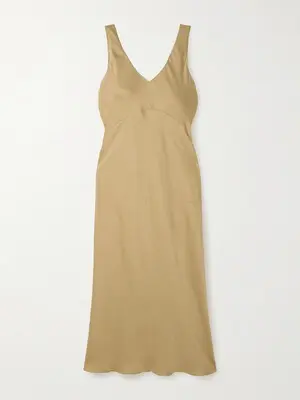 NET-A-PORTER FOR THE KING’S FOUNDATION Satin Maxi Dress