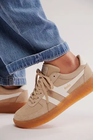 Gola Grandslam Suede Sneakers Bone