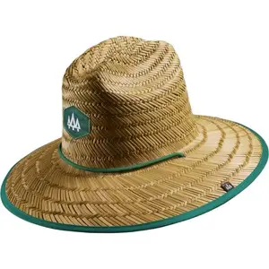 HEMLOCK HAT CO Hemlock Straw Lifeguard Hat Green Trim