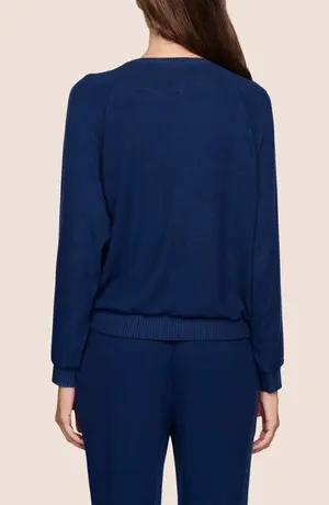 Eberjey Cozy Time Lounge Pullover - Navy
