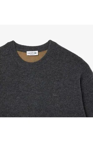 Lacoste Relaxed Fit Double Face Sweater - Agathe Chine/ Viennese