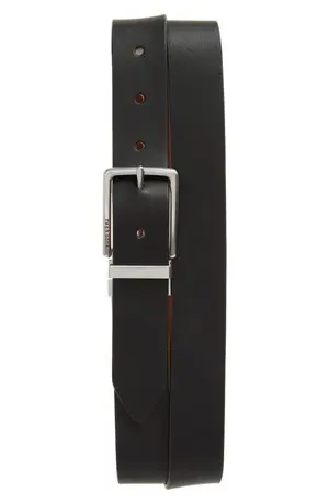 Rag & Bone Carter Reversible Leather Belt - Black Brown